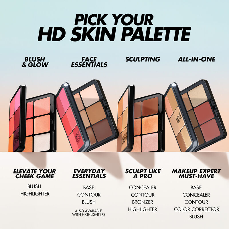 HD Skin Face Essentials Palette with Highlighters - Palettes & Kits ...